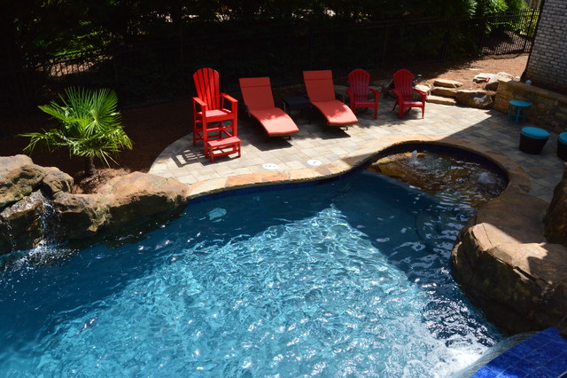 Spectacular Freeform Pool in Marietta, GA - Atlanta - by Hilltop Pools ...