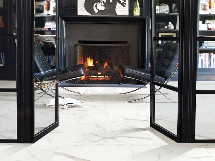 Shaw Tile Glacier Marble Calcatta Look Porcelain Tile - Contemporary ...