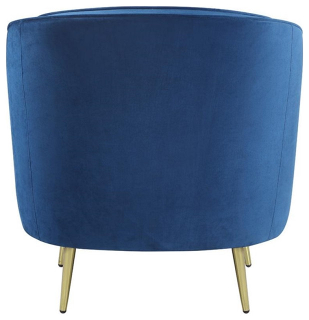 Coaster Sophia Modern Velvet Upholstered Vertical Channel Tufted Chair ...