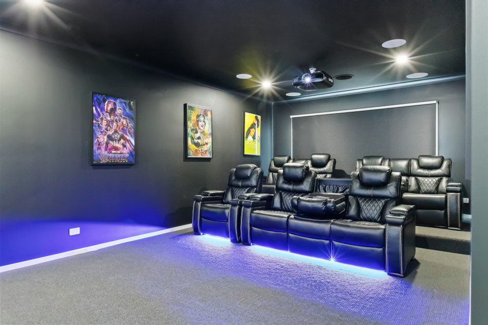 Movie Time! - Modern - Home Theater - Melbourne - by Lathika Nair ...
