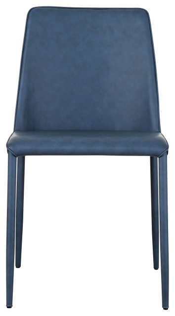 Nora Dining Chair Ocean Cavern Gray Vegan Leather - Contemporary ...