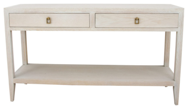 Tasman Light Oak Console Table - Farmhouse - Console Tables - by Virgil ...