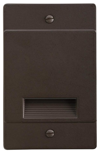 Line Voltage LED Non Dimmable Step-Light Architectural Bronze ...