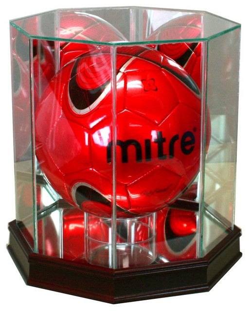 Octagon Soccer Ball Display Case - Traditional - Sports And Game Room ...