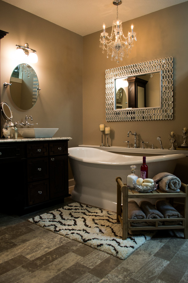 Woodland Escape Whole Home Interior/Exterior Design - Transitional ...