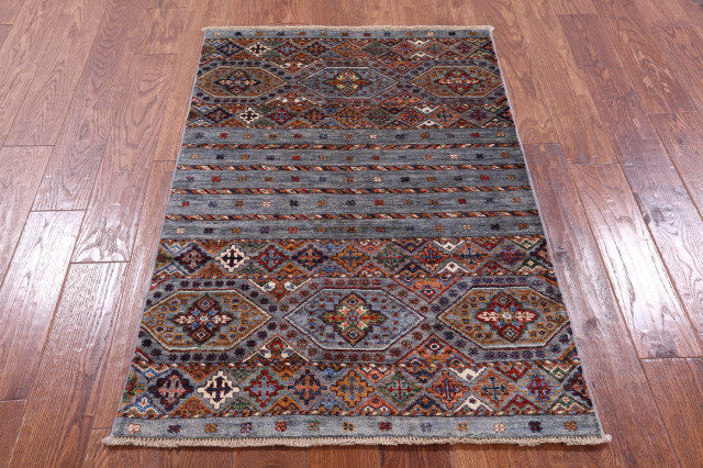 Handmade Khorjin Super Kazak Wool Rug 2 9 X 4 3 Q12345 handmade-khorjin-super-kazak-wool-rug-2-9-x-4-3-q12345