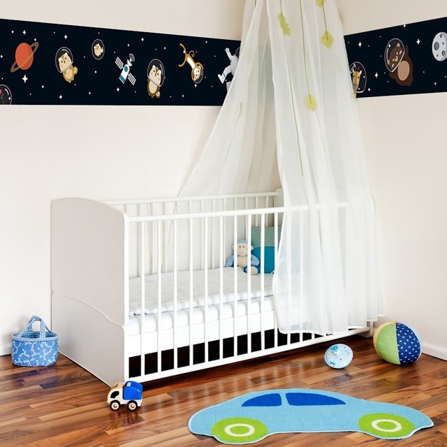 Walplus Walking in The Space With Animal Friends Wall Sticker ...