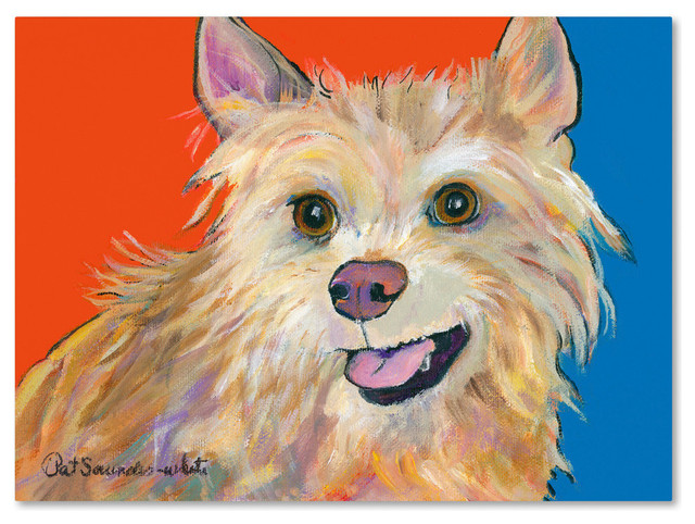 Pat Saunders-White 'Pee Wee' Canvas Art, 35"x47" - Contemporary ...