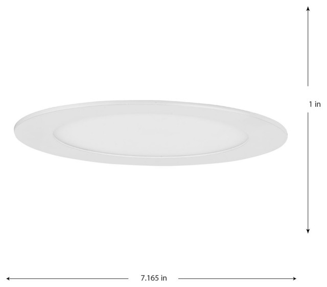 Everlume Collection 6" Satin White LED Low Profile Canless Recessed ...