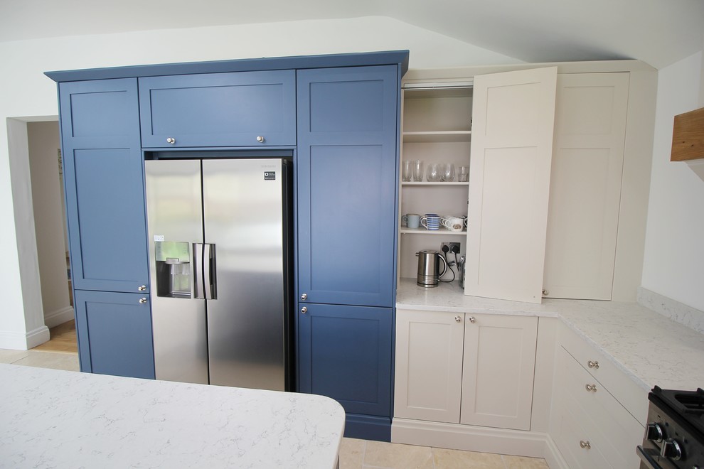 Cabinets hand painted Hicks Blue by Little Greene - Contemporary ...