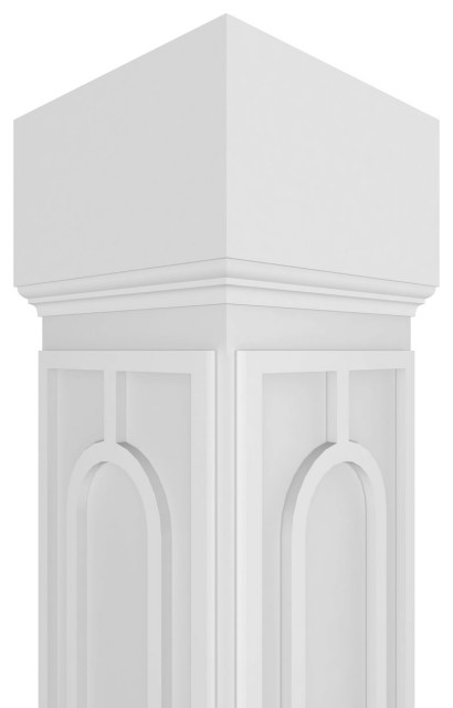 Craftsman Classic Square Non-Tapered Art Deco Fretwork Column, 8"Wx8'H ...