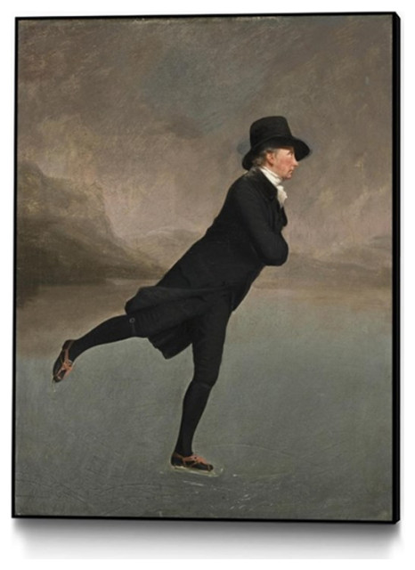 Giant Art Canvas 30x40 Reverend Robert Walker Skating Framed in Multi ...