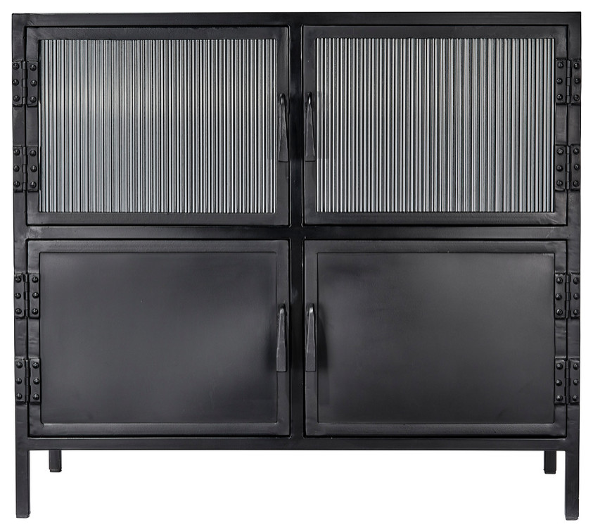 Paiva 4 Door Side Table - Industrial - Side Tables And End Tables - by ...