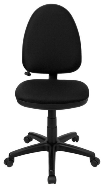 Black Fabric Multifunction Swivel Ergonomic Task Office Chair ...