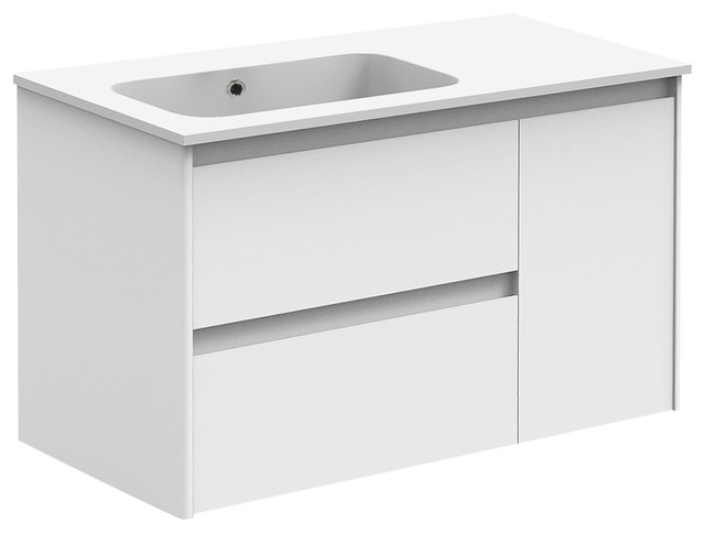Ambra 90 Complete Vanity Unit - Modern - Bathroom Vanities And Sink ...