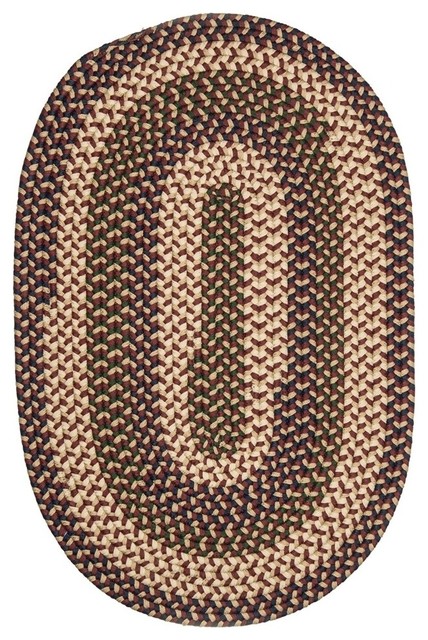 Brook Farm Area Rug, Burgundy, 2'x10' Oval, 2'x10' Oval - Contemporary ...