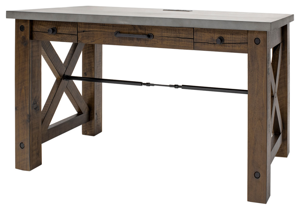 Jasper 54" Writing Desk - Industrial - Desks And Hutches - by Martin ...