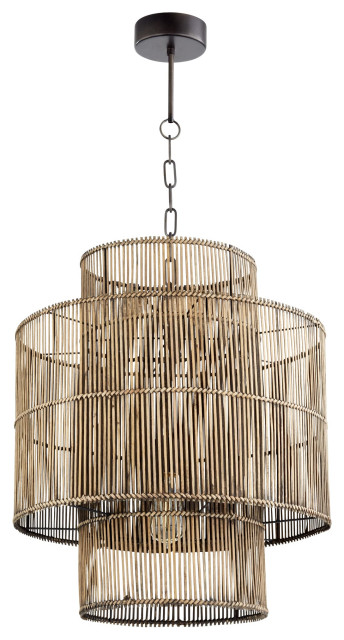 Hammond Pendant Light in Rattan, 29.000 - Tropical - Pendant Lighting ...