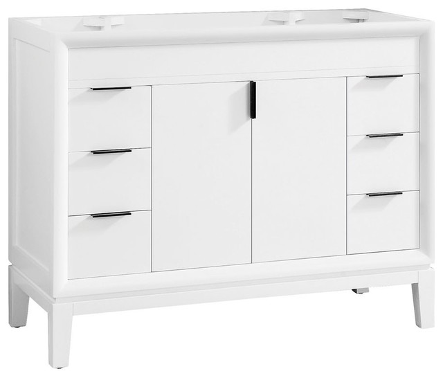 Avanity Emma 42" Vanity Only, Dove Gray - Contemporary - Bathroom ...