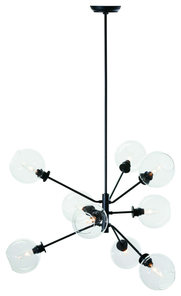 Atom Clear Glass Pendant Lighting - Midcentury - Pendant Lighting - by ...