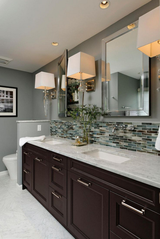 Height of half wall custom shower & how high should back splash be ...