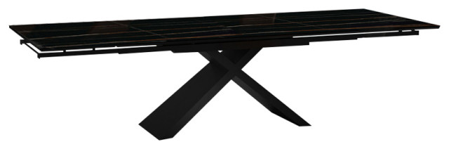 Fargo Extendable Table Black - Transitional - Dining Tables - by ...