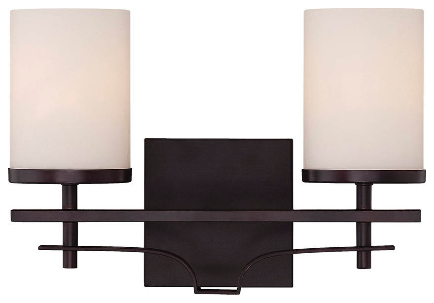 Colton 2-Light Bath Vanity Fixture Vanity - Transitional - Bathroom ...