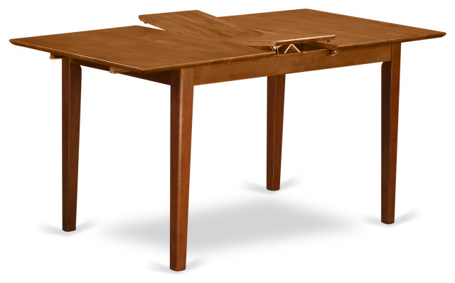 5 Pc Dinette Set - Table With Leaf And 4 Dining Chairs - Transitional ...