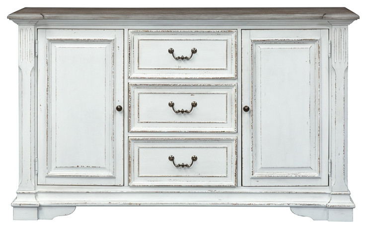 Abbey Park White Buffet - Farmhouse - Buffets And Sideboards - by ...