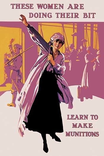 These Women are Doing Their Bit: Learn to Make Munitions, 20" x 30 ...