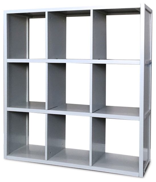 Solid Wood 9 Cube Storage Organizer - Transitional - Display And Wall ...