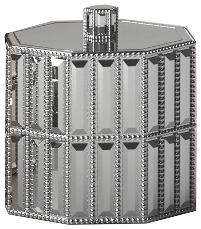 nu steel Glitz Cotton Swab Container - Contemporary - Bathroom ...