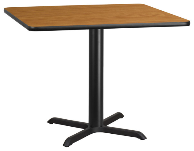 42'' Square Natural Laminate Table Top with 33'' x 33'' Table Height ...