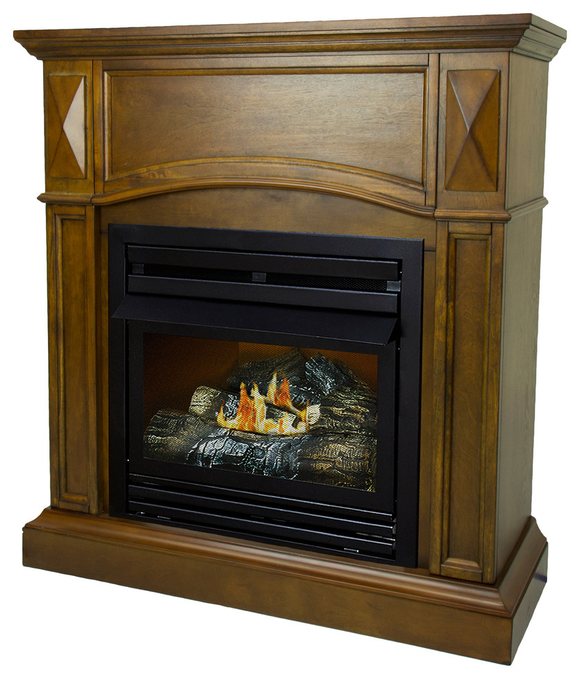Liquid Propane Compact Heritage Vent Free Fireplace System, 36 ...