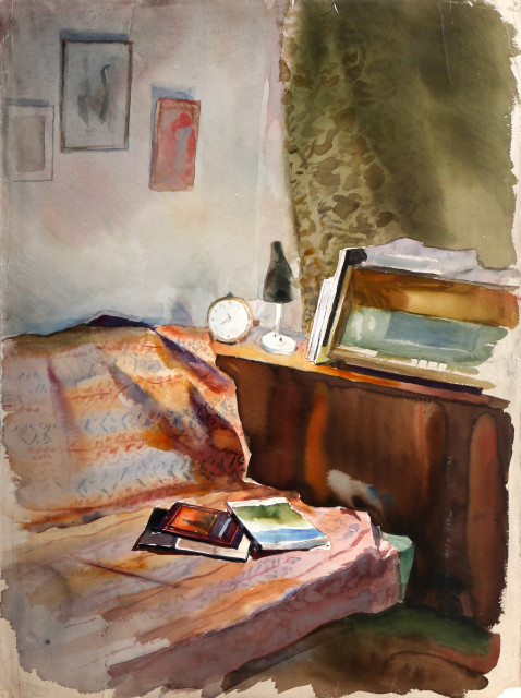 Futon, Erik Freyman, 24.5x18.5 - Contemporary - Paintings - by ...
