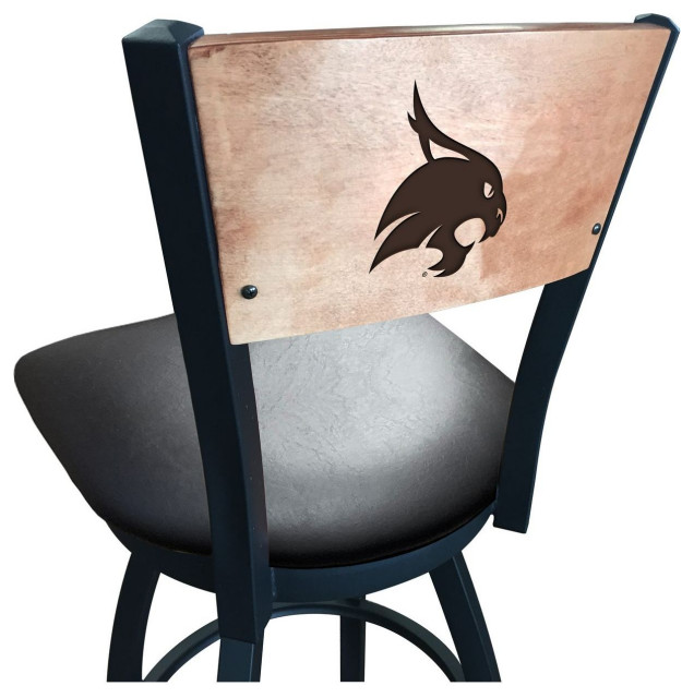Holland L038 Engraved Texas State 36" Swivel Bar Stool - Black/Vinyl ...