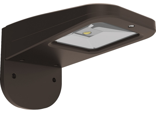 11W LED Slim Wall Pack Fixture Bronze Finish - Transitional - Outdoor ...