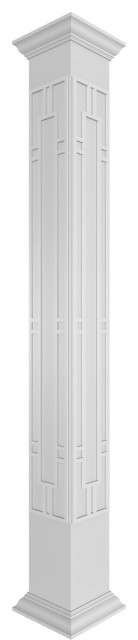 Craftsman Classic Square Non-Tapered Artisan Fretwork Column, 8"Wx8'H ...
