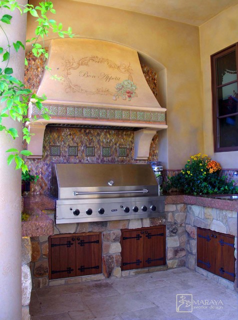 Tuscan Outdoor Kitchen - Mediterranean - Patio - Los Angeles - by ...