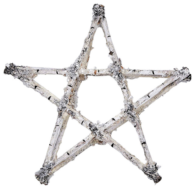 Faux Birch Star , 12" - Farmhouse - Christmas Ornaments - by WORTH ...