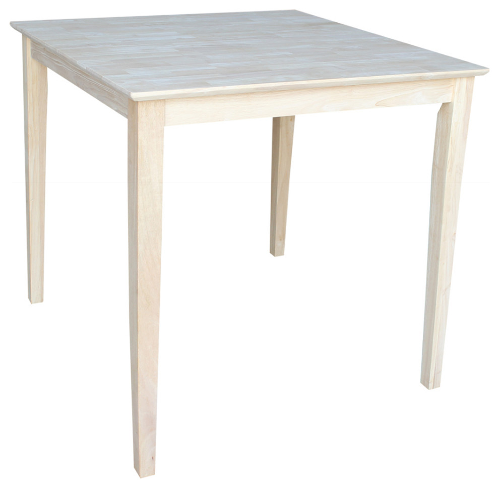 Solid Wood Top Table, 36 Inch High - Transitional - Dining Tables - by ...