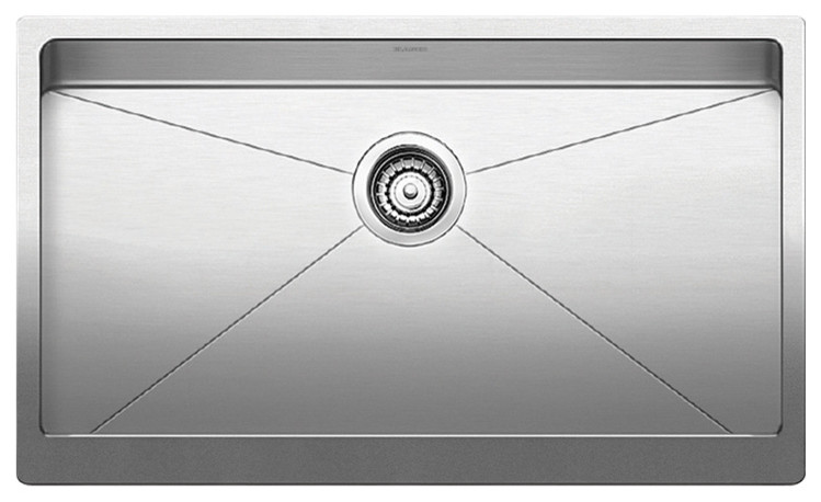 Blanco Quatrus R15 Apron Super Single Kitchen Sink, Stainless Steel ...