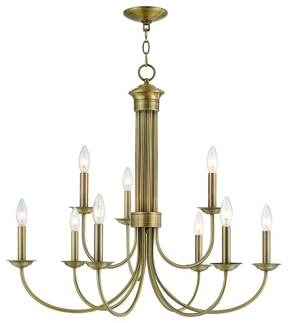 Livex Lighting Estate Light Chandelier - Transitional - Chandeliers ...