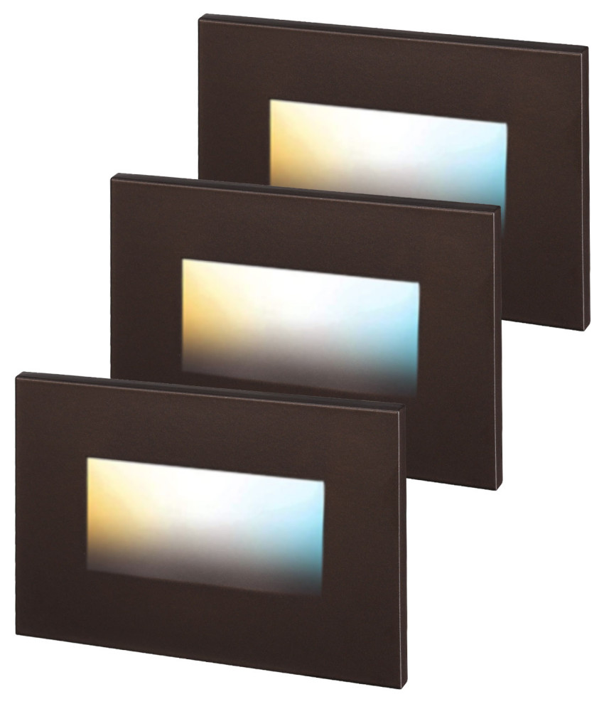 Leonlite 3 Pack 5CCT LED Step Light Dimmable Indoor Outdoor ...