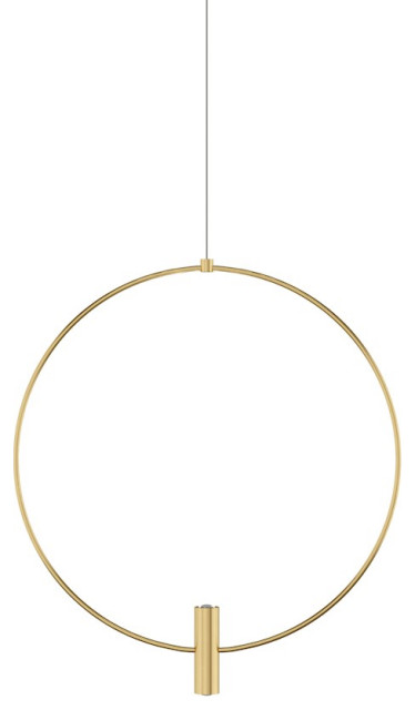 Tech Mini Layla 18" Pendant, Natural Brass, Monopoint - 700MPLAY18NB ...