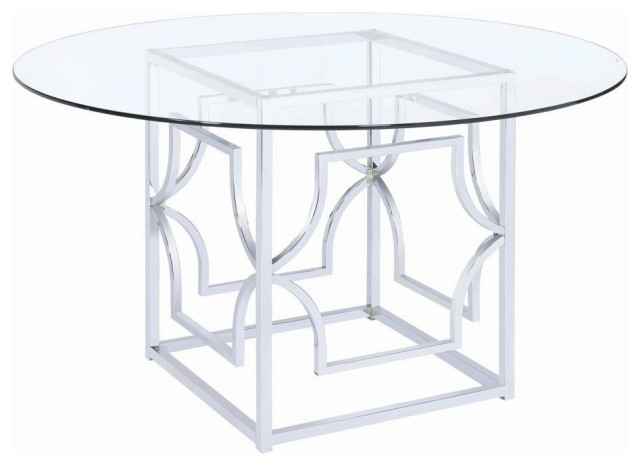 Starlight Dining Table Base Chrome - Transitional - Buffets And ...