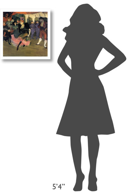 "Marcelle Lender Doing The Bolero In Chilperic" Paper Art, 18"x18", 18 ...