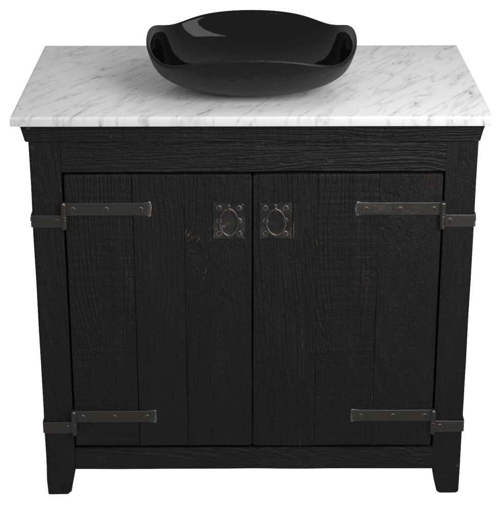 Native Trails VNB-VNT-MG1515-ABS-0 36" Americana Vanity with Carrara ...
