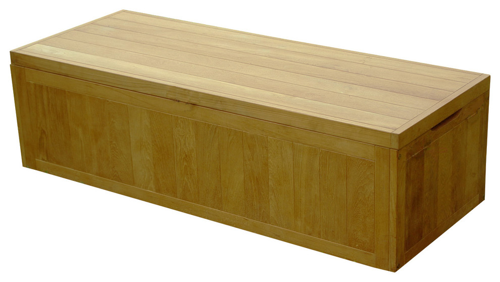 Large Teak Storage Box - Transitional - Deck Boxes And Storage - by ...
