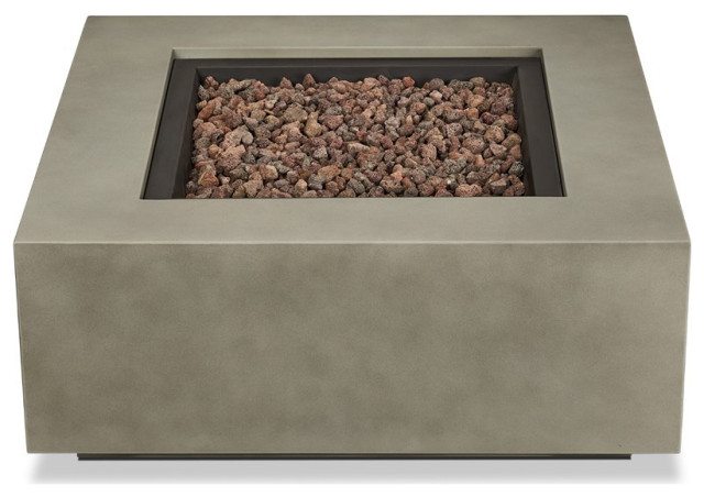 Real Flame Aegean Stainless Steel Fire Table with Conversion Kit in ...